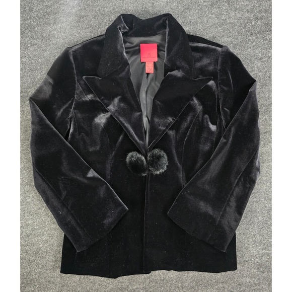 JS Collections | Jackets & Coats | Js Collections Black Velvet Bolero ...